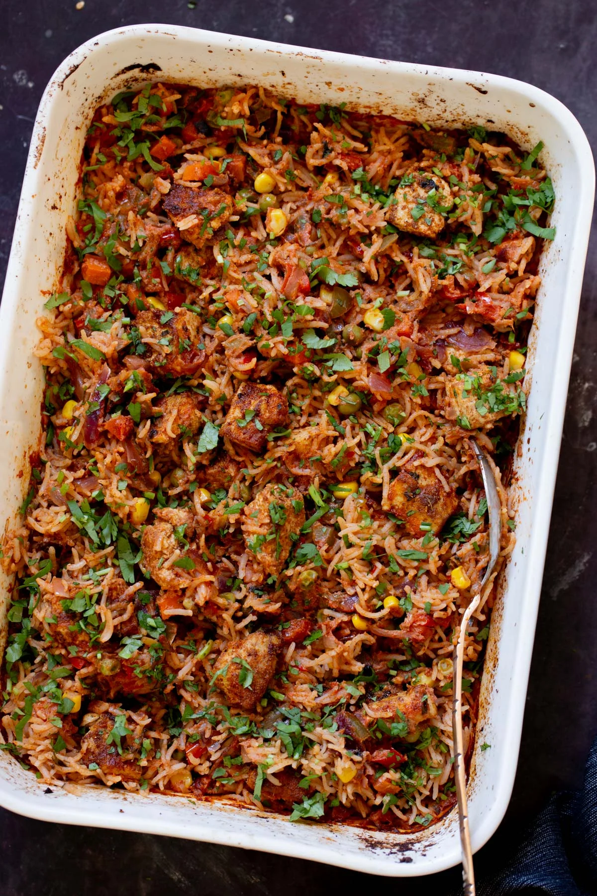 Tikka Masala Rice Bake with Crispy Tofu — Udaipur